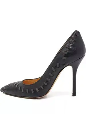 Oscar De La Renta Leather Pumps