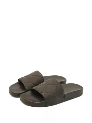 Bottega Veneta Rubber Diamond Pattern Slides