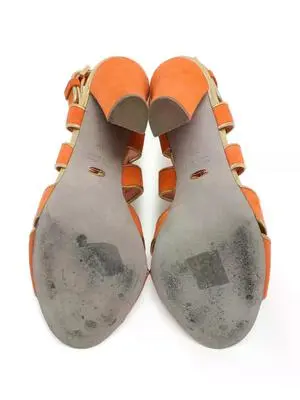 SERGIO ROSSI Strappy Suede Sandals