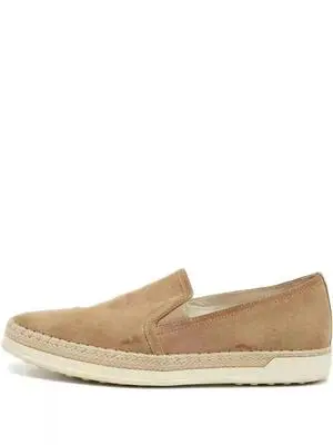 TOD'S Suede Woven Slip-on Sneakers