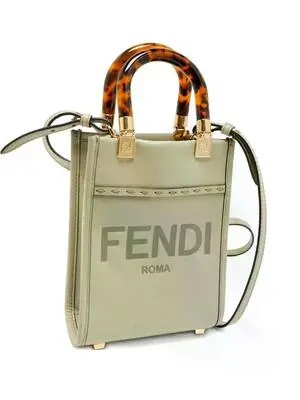Fendi Mini Sunshine Leather Tote