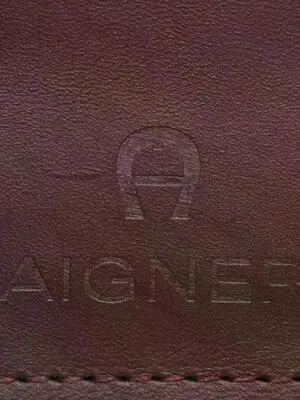 AIGNER Logo-embossed Leather Card Holder
