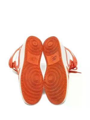 JORDAN Air 1 Leather Sneakers - Orange