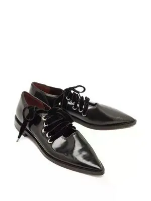 Marc Jacobs Pointed-toe Lace-up Flats