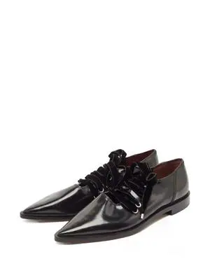 Marc Jacobs Pointed-toe Lace-up Flats