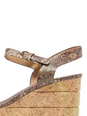 FERRAGAMO 85mm Madea Wedge Sandals