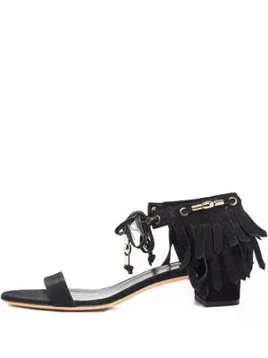 Gucci Fringe Suede Sandals