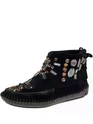 Tory Burch Embellished Suede Boots