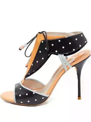 SOPHIA WEBSTER Polka-dot Leather High Heel Sandals