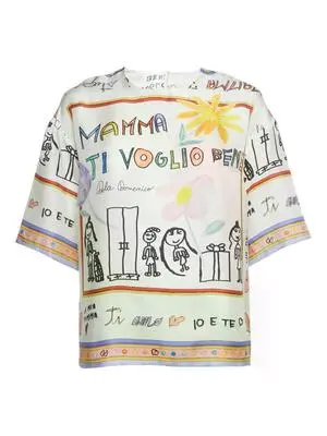 Dolce & Gabbana Silk Printed Blouse