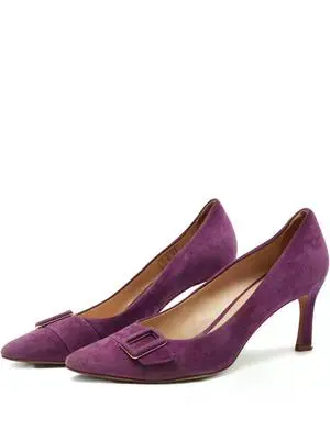 TOD'S 75mm Suede Buckled Pumps