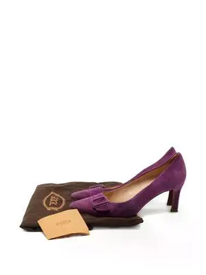 TOD'S 75mm Suede Buckled Pumps
