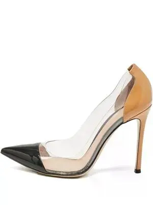 GIANVITO ROSSI Leather And Pvc Pumps