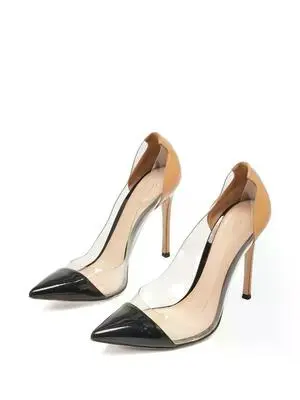 GIANVITO ROSSI Leather And Pvc Pumps