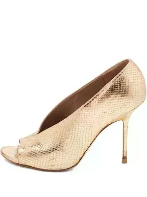 Burberry Snakeskin Embossed Pumps