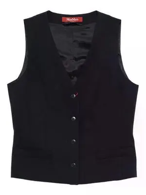 Max Mara Studio Button Detailed Vests For Women