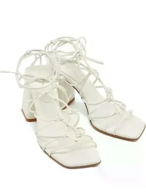 GIANVITO ROSSI Minas Strappy Sandals - White