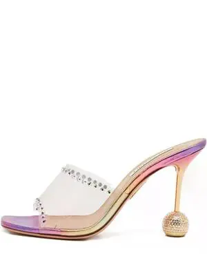 AQUAZZURA Square-toe Embellished Sandals