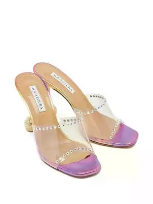 AQUAZZURA Square-toe Embellished Sandals