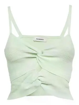 Sandro Cut-out Sleeveless Top