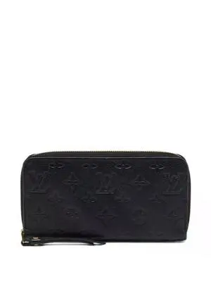 LOUIS VUITTON Monogram Empreinte Leather Wallet - Black