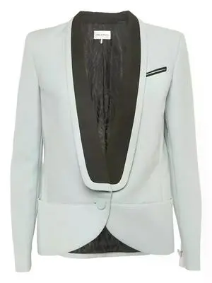 Emilio Pucci Crepe Buttoned Blazer - Blue