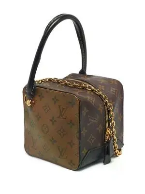 LOUIS VUITTON 2018 Reverse Monogram Canvas Square Tote Bag