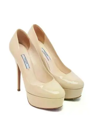 Prada 150mm Leather Heeled Pumps