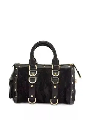 Versace Plisse Leather Satchel