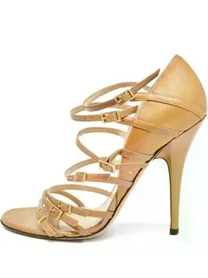 JIMMY CHOO Leather Stiletto Sandals