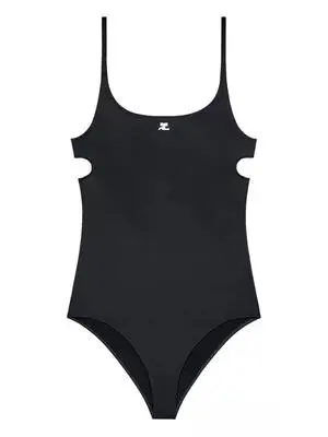 COURREGES Cut-out One-piece Swimsuit - Black