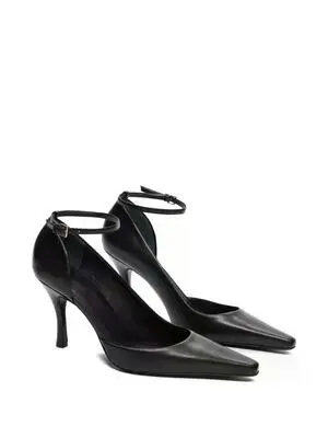 Loulou De Saison 85mm Carllas Asymmetric Ankle Strap Pumps