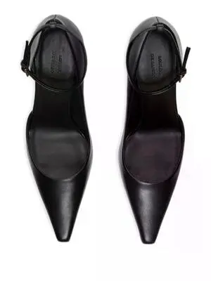Loulou De Saison 85mm Carllas Asymmetric Ankle Strap Pumps