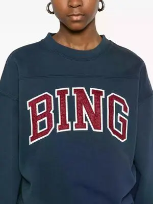 ANINE BING Logo Sweater - Blue