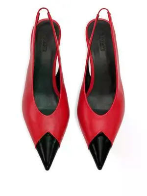 ROTATE BY BIRGER CHRISTENSEN Slingback Leather Pumps - Red