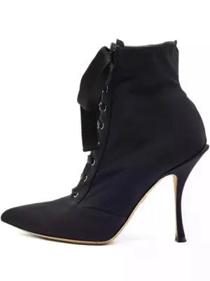 Dolce & Gabbana Lace-up Stiletto Boots