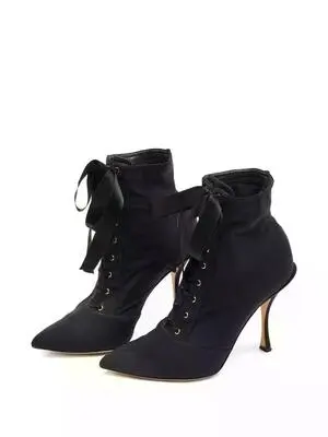 Dolce & Gabbana Lace-up Stiletto Boots