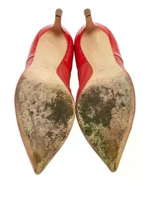 Casadei Crocodile-embossed Leather Pumps