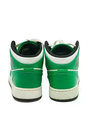JORDAN 1 Retro High-top Leather Sneakers - Green