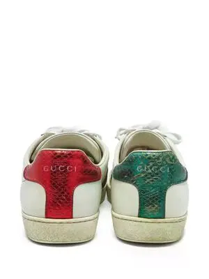 Gucci Ace Bee Leather Trainers