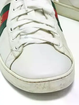 Gucci Ace Bee Leather Trainers