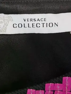 Versace Wool Embellishment Dress