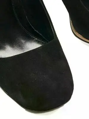 Fendi Suede Round-toe Pumps