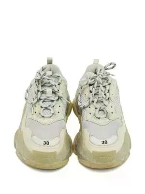 Balenciaga Lace-up Sneakers - Neutrals
