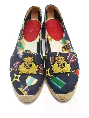 CHRISTIAN LOUBOUTIN Galia Printed Espadrilles