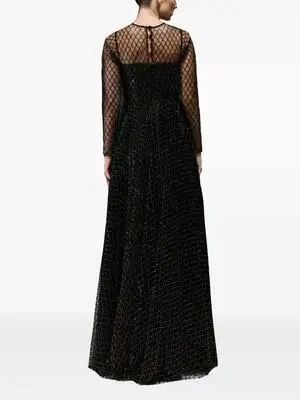 THA SEEN Beaded Embellishment Maxi Dress