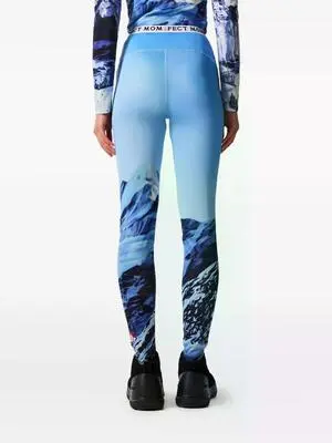 Perfect Moment Logo-waistband Leggings - Blue