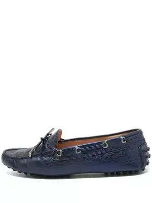 TOD'S Gommino Leather Loafers - Blue