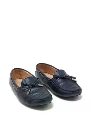 TOD'S Gommino Leather Loafers - Blue