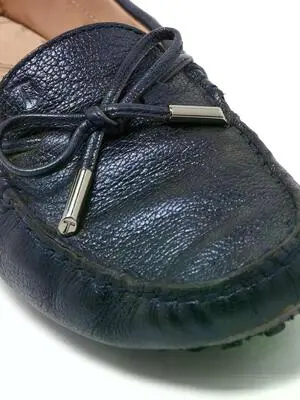 TOD'S Gommino Leather Loafers - Blue